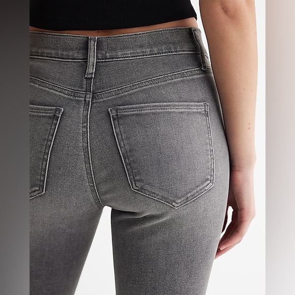 Express | Jeans | Nwt Express Mid Rise Gray Wash Skyscraper Jeans Size ...